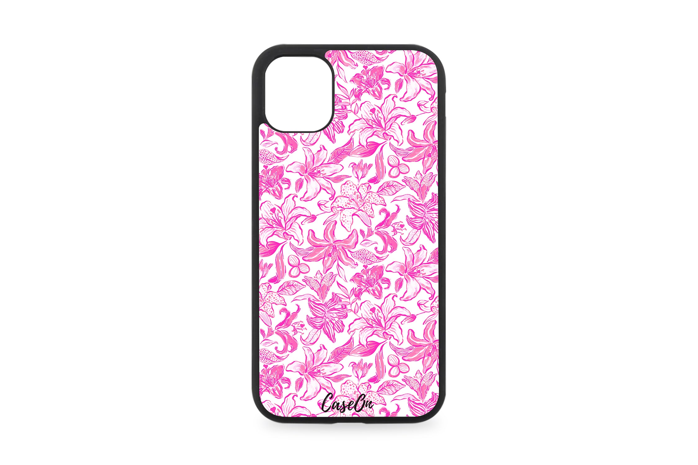 CaseOn: Pink Floral iPhone phone case